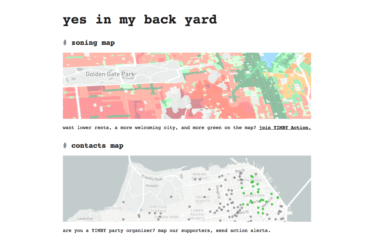 GitHub - dcposch/yimby: yes in my back yard